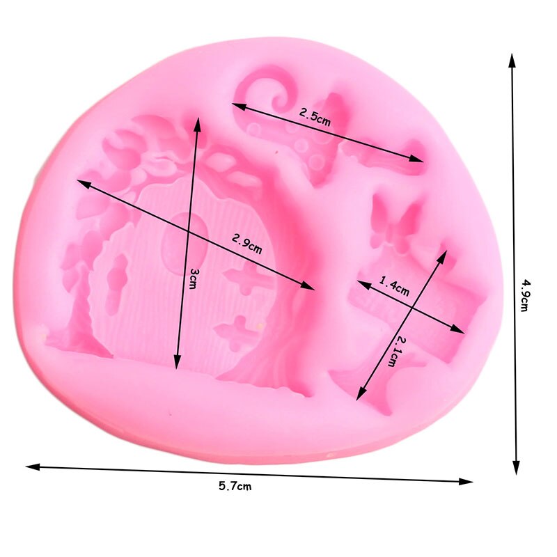 Fairy Garden Silicone Molds Door Cupcake Topper Fo... – Vicedeal