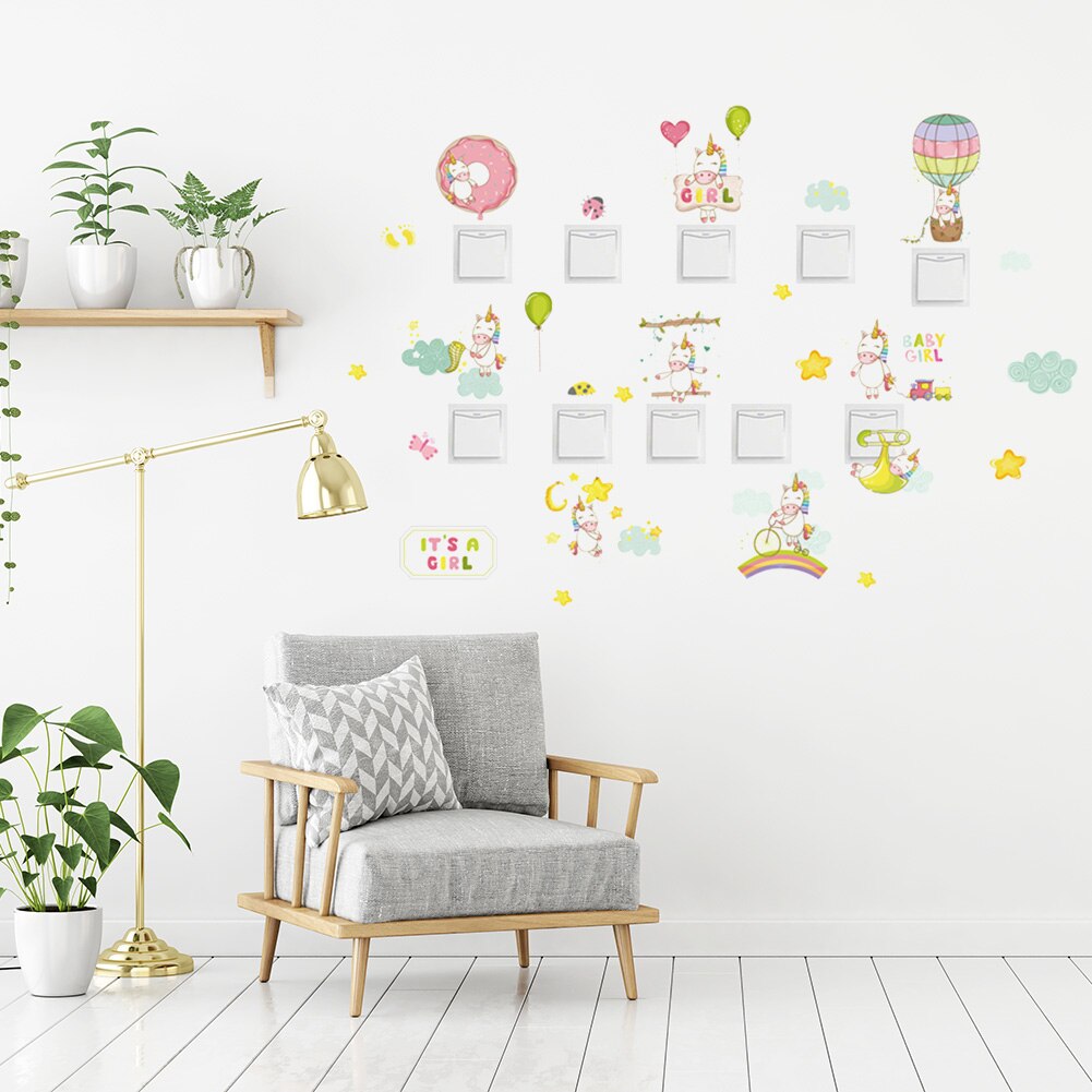 PVC Switch Wall Stickers Removable Cartoon Horse C... – Grandado