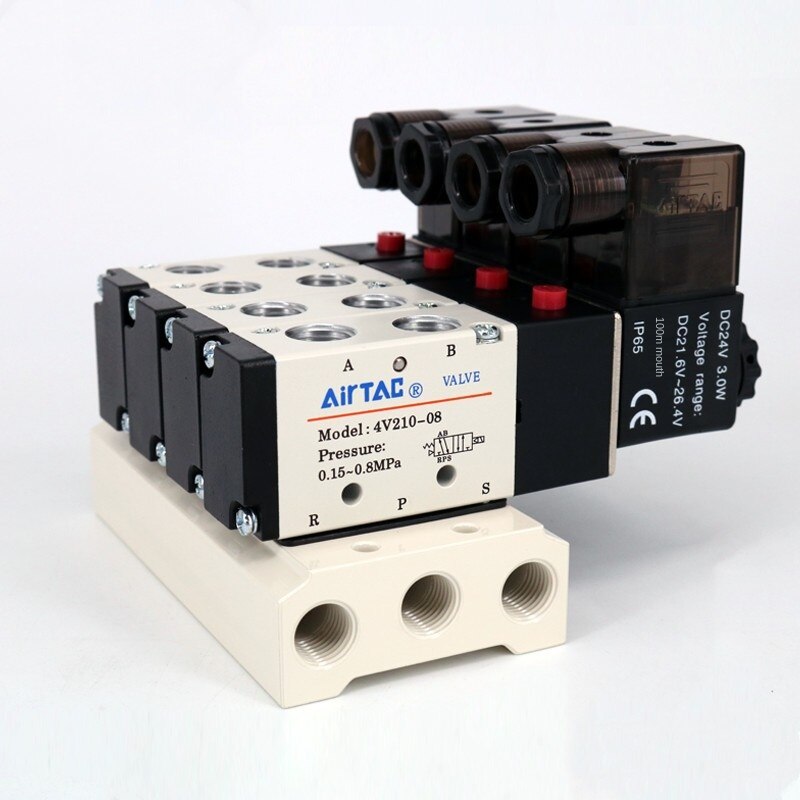 Airtac solenoid valve manifold base 4V210 5V210 4V... – Vicedeal
