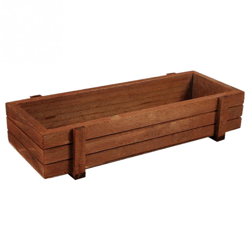 Wood Flowerpot Garden Planter Plant Pot lDecorativ... – Grandado