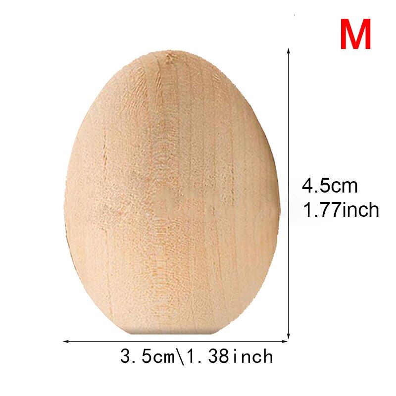 5pcs Easter DIY Wooden Egg Adornments Drawing Egg ... – Grandado