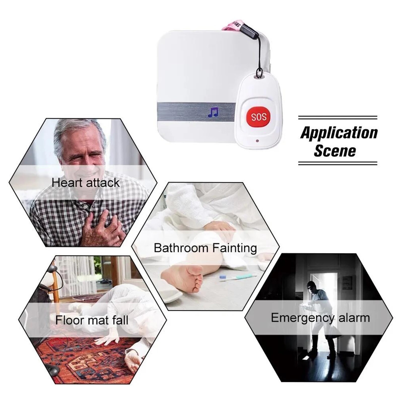 1Set Wireless Transmitter Receiver Personal alarm ... – Grandado