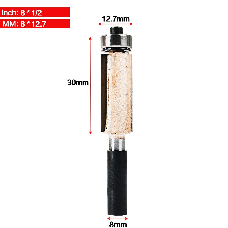 Tideway 8mm Shank 2" Flush Trim Router Bit with Be... – Grandado