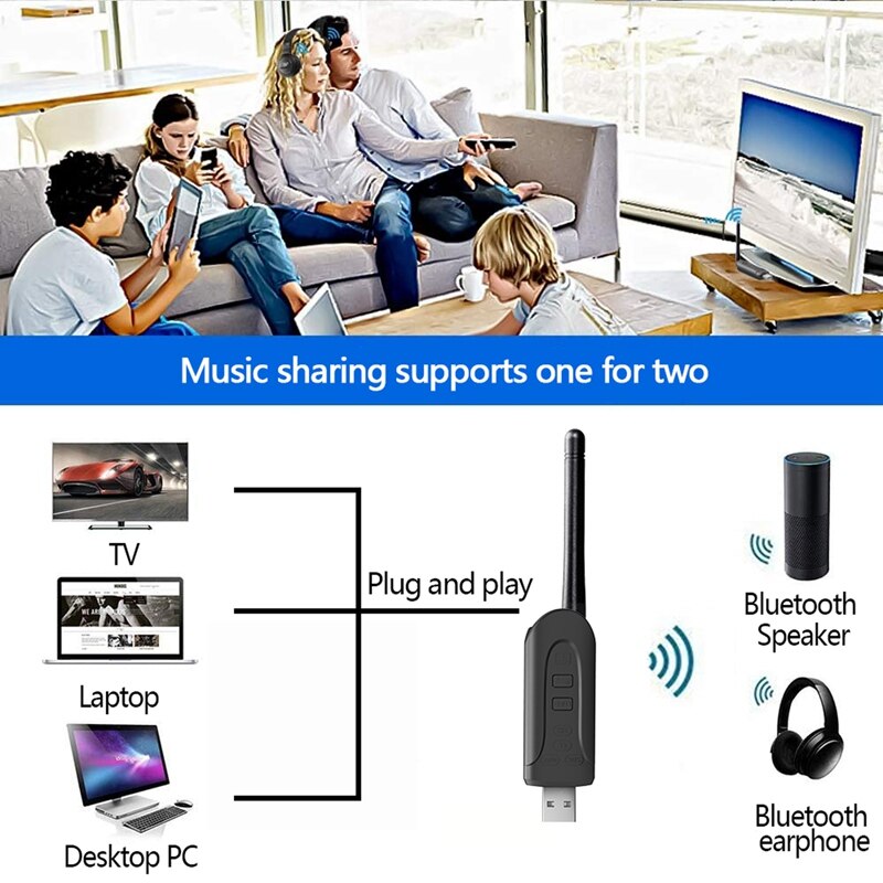 CSR8670 Usb Bluetooth 5.0 Zender Adapter Aptx Lage... – Grandado