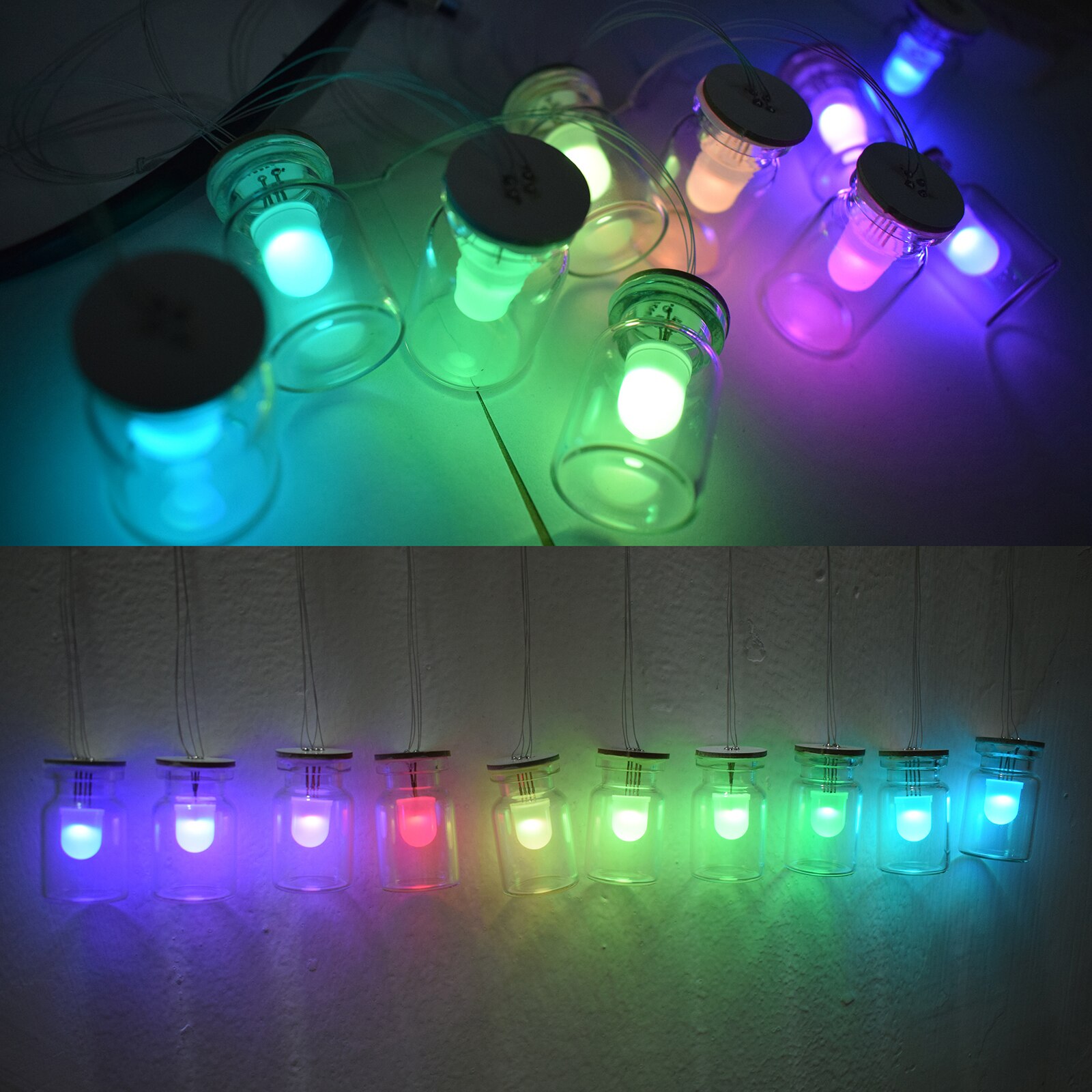RGB Rainbow Color Floating LED Aurora Glass Simula... – Grandado