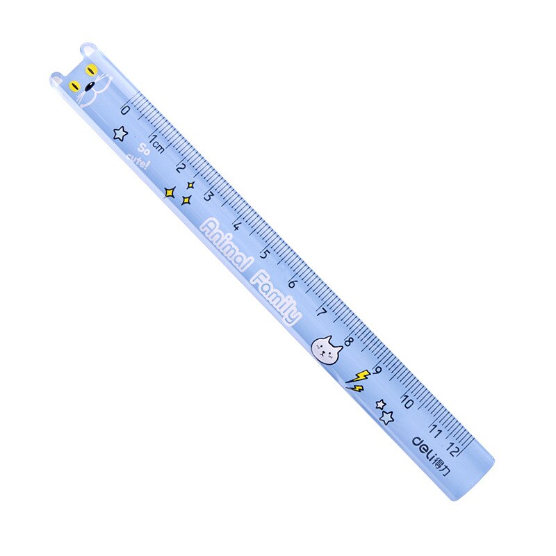 12cm Pupil Cartoon Cute Ruler Measuring Ruler Math... – Grandado