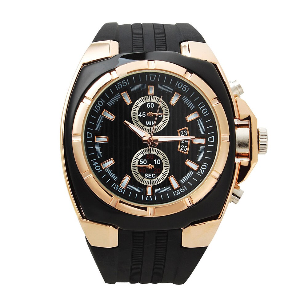 Mens Watches Business Gentleman Men Silicone Strap... – Vicedeal