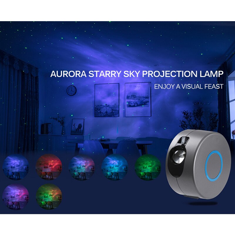 USB LED Galaxy Projector Starry Night Lamp Star Sk... – Grandado