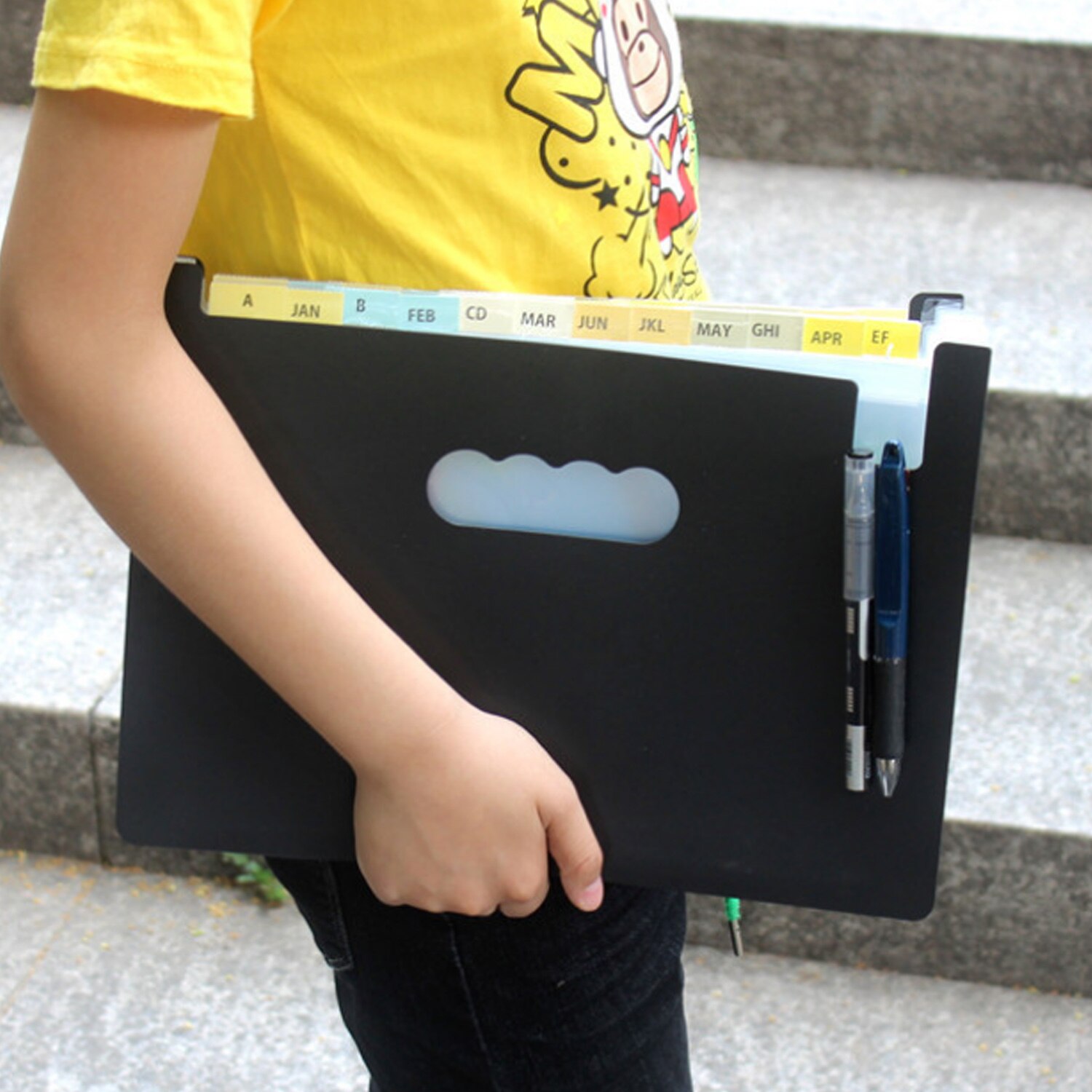 24 Pockets Multicolored Expanding Folder Expandabl Vicedeal