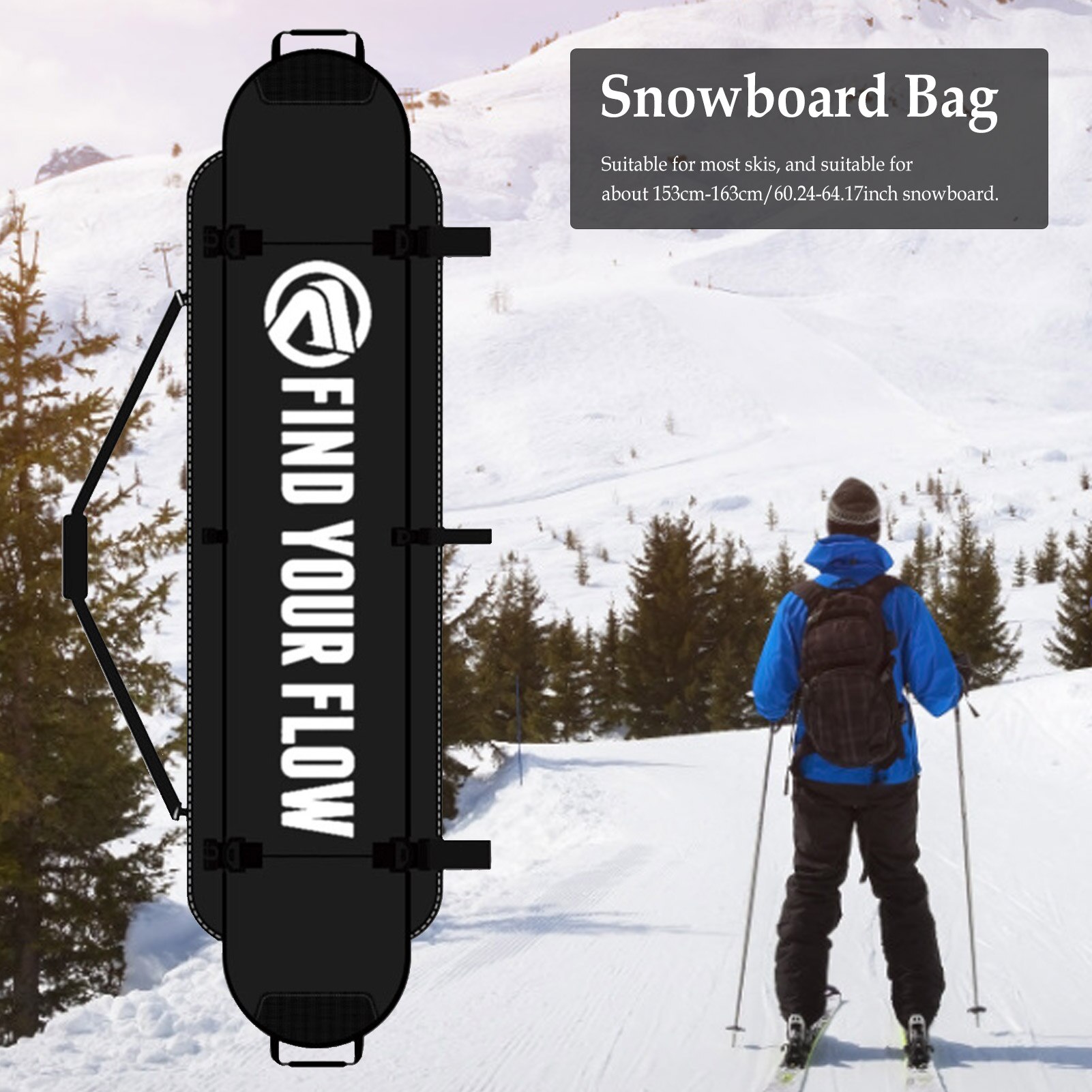 Snowboard Bag FLOW Bag Veneer Carrying Shoulder Ba... – Grandado