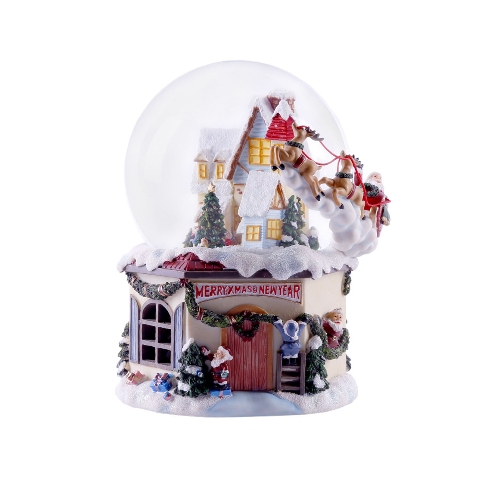Snow Globe Christmas - Musical Snow Globe - Snow G... – Grandado
