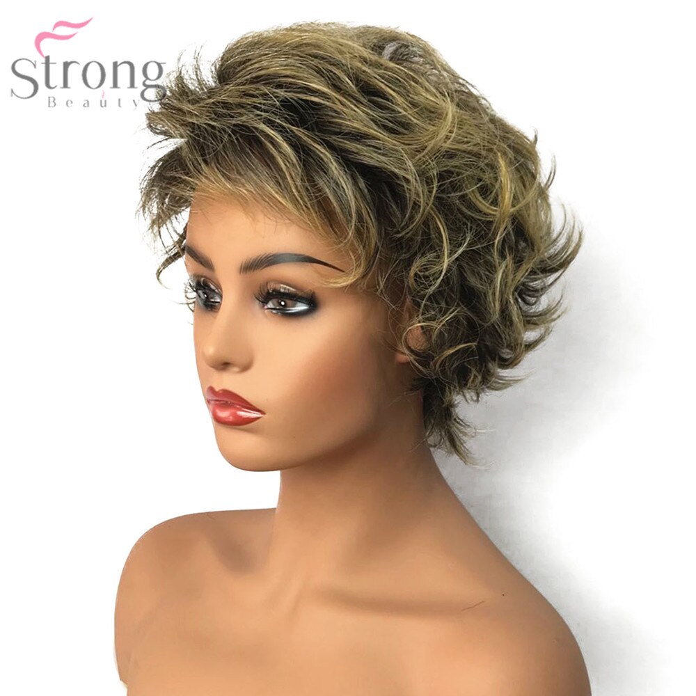 StrongBeauty Women's Synthetic Capless Wig Brown/B... – Grandado