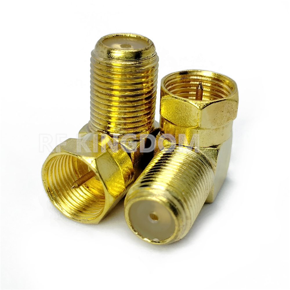 1Pc F Type Naar Tv Iec Adapters 90 Graden Tv Anten... – Grandado