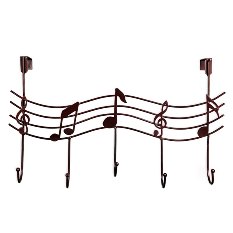 Wavy Musical Notes Wall Coat Hooks Clothes Door Ha... – Vicedeal