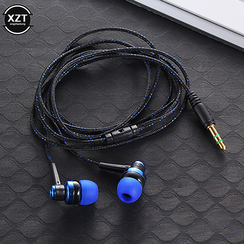 5 Colors Wired Earphone Stereo In-Ear 3.5mm Nylon ... – Grandado