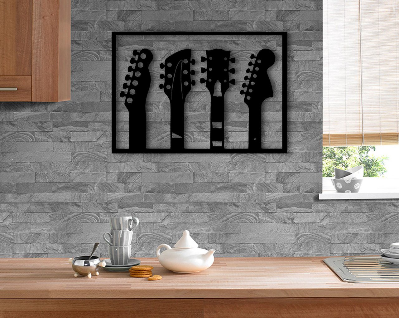 Bk Home Guitar Knobs Wooden Wall Lettering Vicedeal