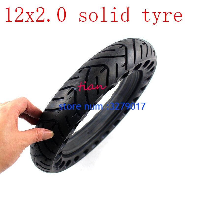 12 inch Non-inflatable tubeless solid wheel tyre 1... – Grandado