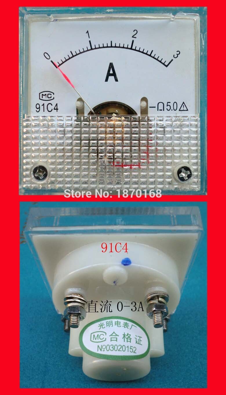 DC 0-3A 3A Analog Ammeter Panel AMP Current Meter ... – Grandado