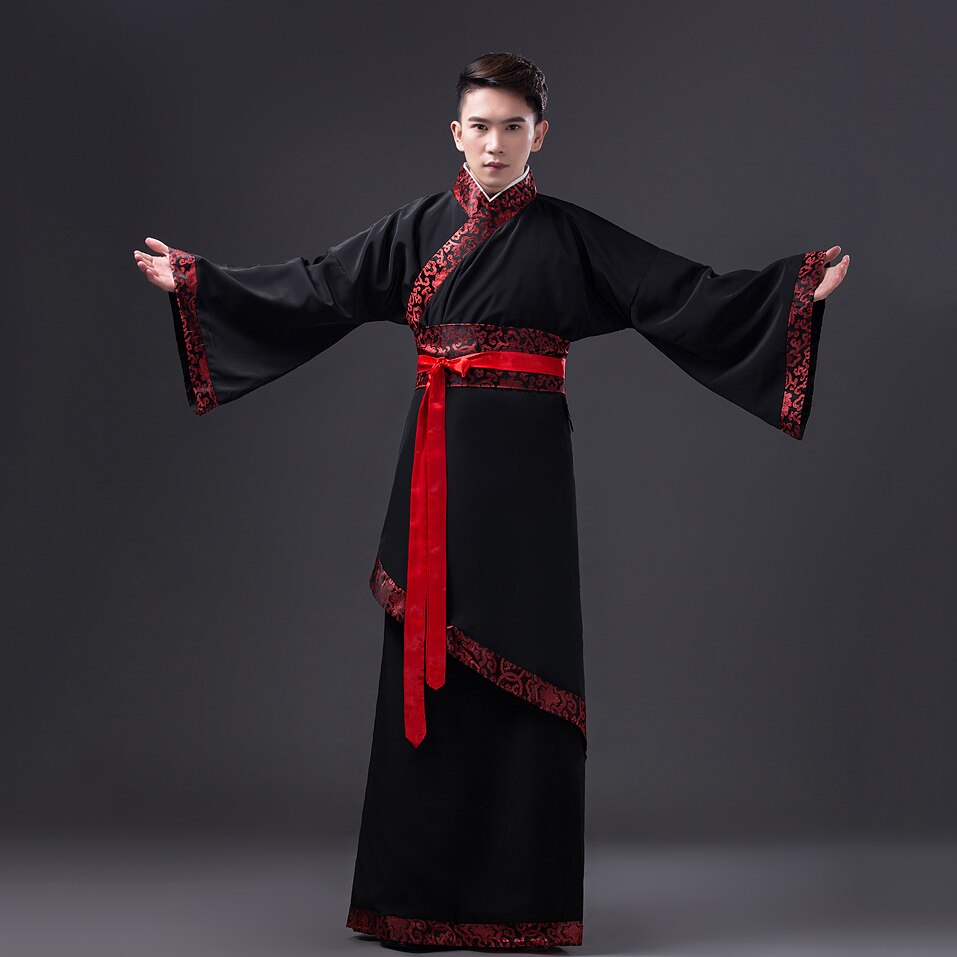 Ancient Chinese Mens Dance Stage Performance Outfi... – Vicedeal
