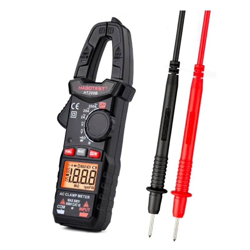 HABOTEST Current Clamp Poke Meter Multimeter Amper... – Grandado