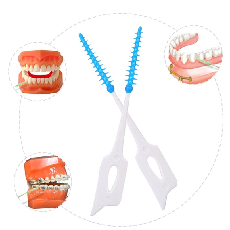 40pcs/lot Push-Pull Interdental Brush 0.7mm Gum In... – Grandado