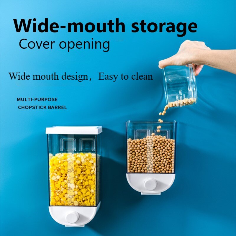 Easy Press Food Storage Container Cereal Dispenser... – Grandado