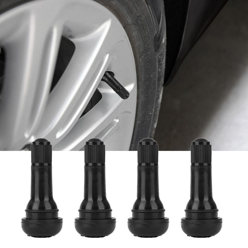 4x TR413 Snap in Rubber Tubeless Tire Valve Cap Wh... – Grandado