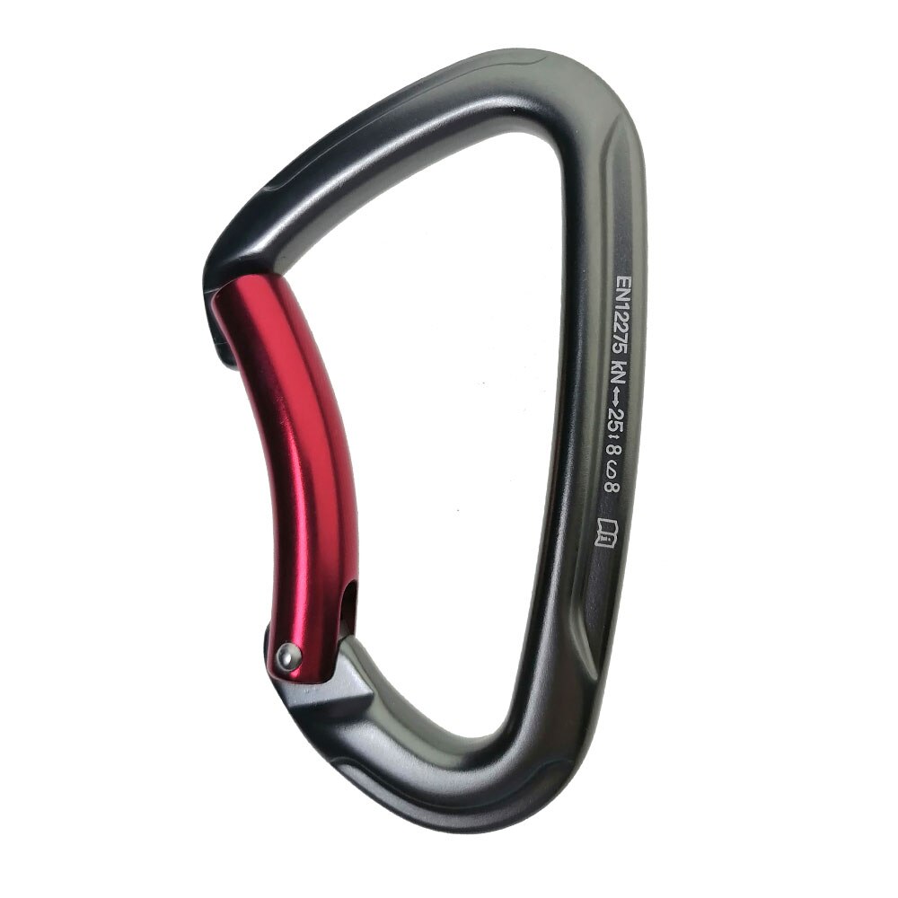 25KN Rock Climbing Bent Quickdraw Carabiner Alumin... – Vicedeal