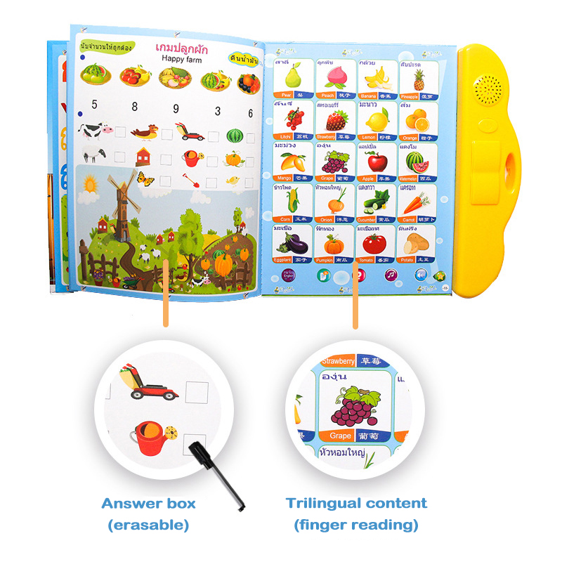 Kids Chinese English Thai Three Language Switching... – Grandado