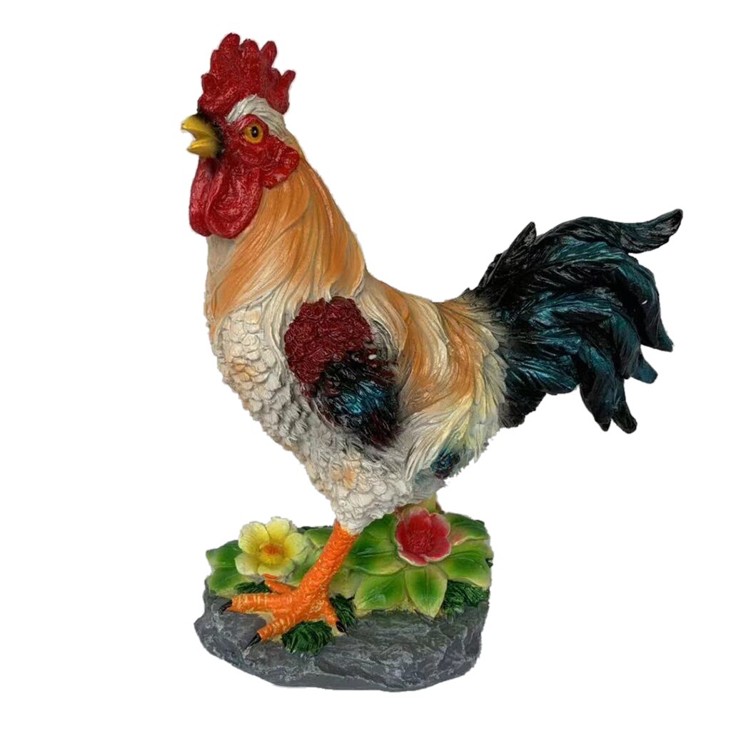 Outdoor Haan Standbeeld Ornament Hars Cock Dier Sc... – Grandado