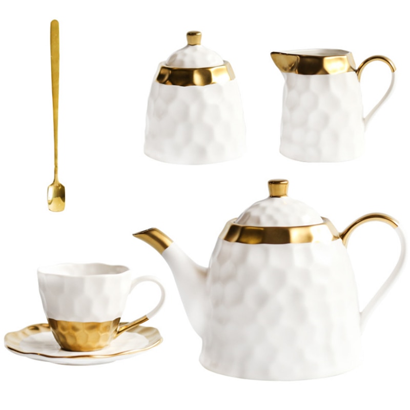 Ceramic Coffee Cup Set Simple Afternoon Tea Cup Fl... – Grandado