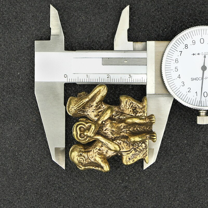 Mini Vintage Brass Cute 3-Monkeys "Do Not Talk" St... – Grandado