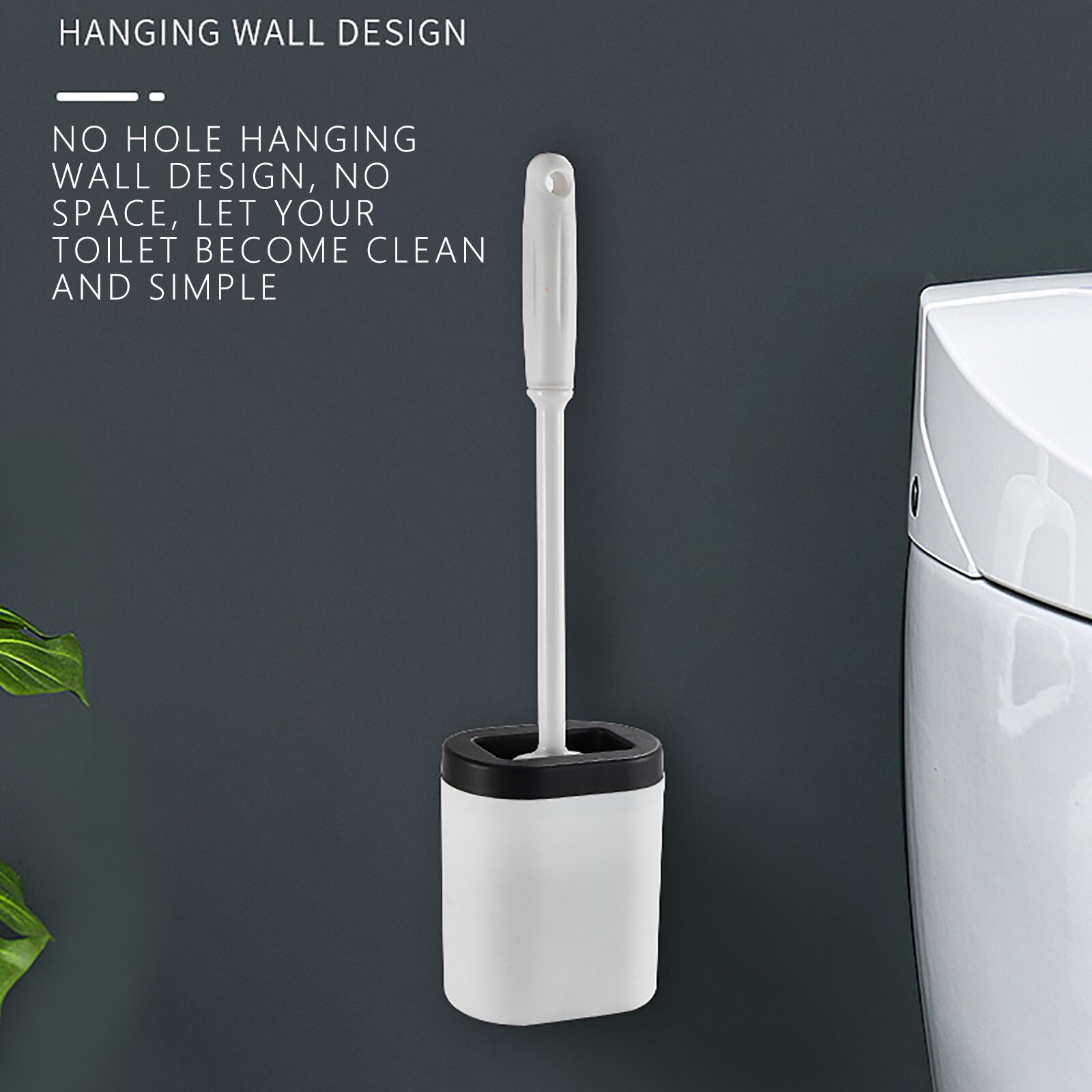 Wc Borstel Water Lekvrije Met Base Siliconen Wc Pl... – Grandado