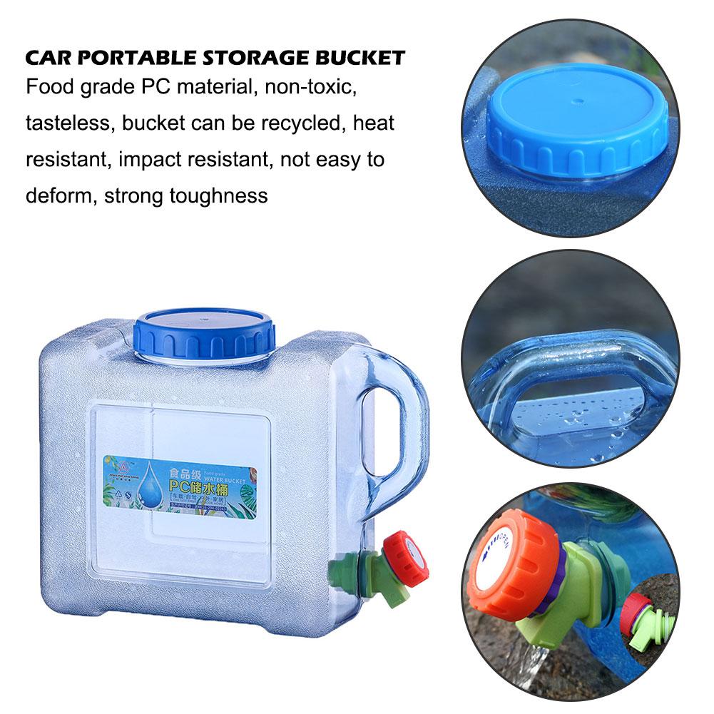 5L/8L Water Bucket Portable Camping Water Containe... – Grandado