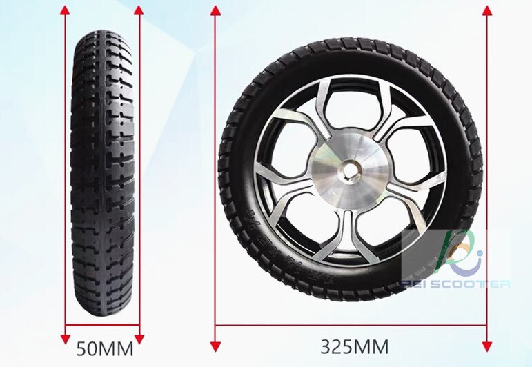 12inch 12 inch aluminum alloy solid tire hub wheel... – Grandado