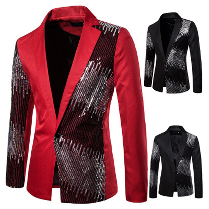 Bling costume jacket mens clothing host emcee stud... – Grandado