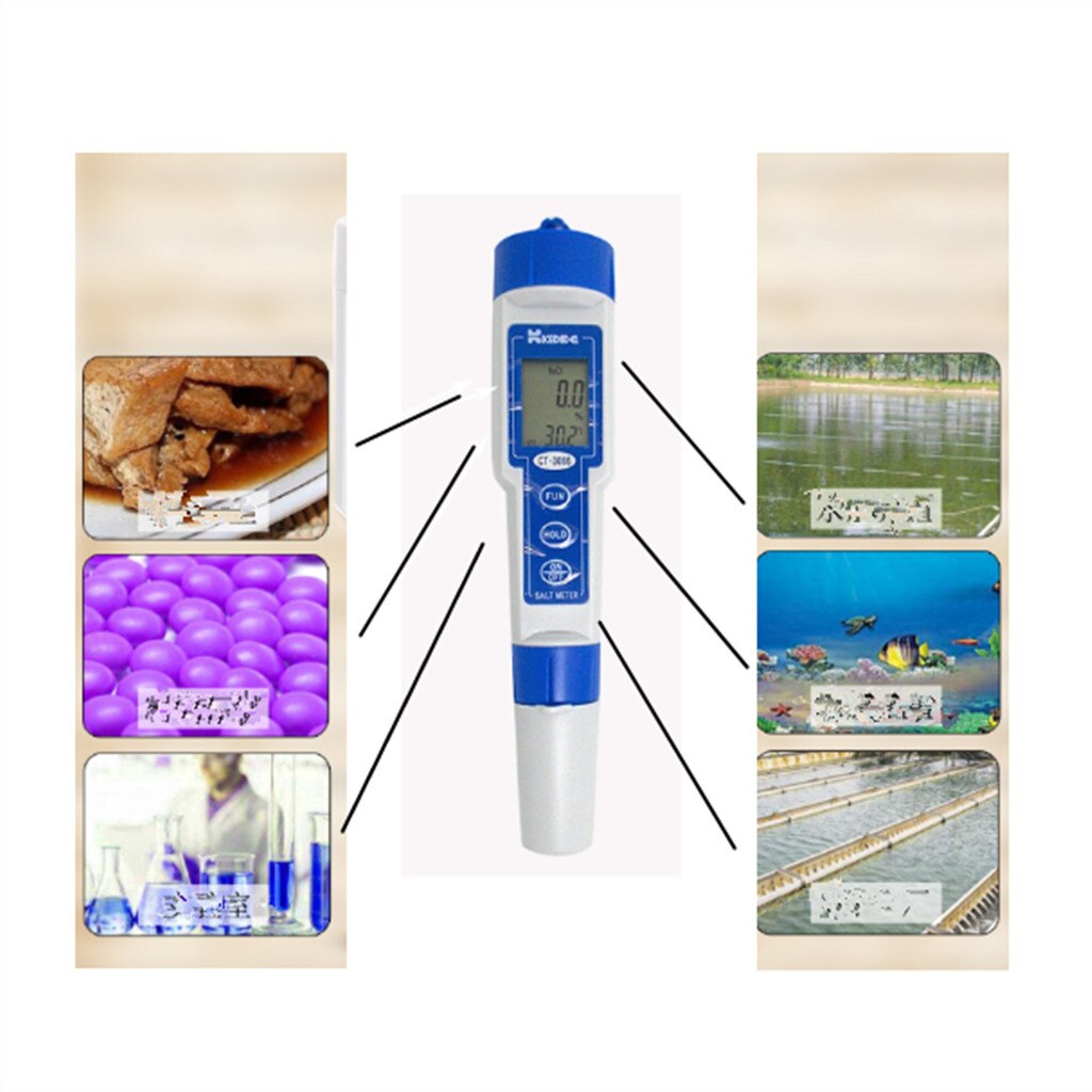 TDS Temperature Gauge And Digital Salt Thermometer... – Grandado