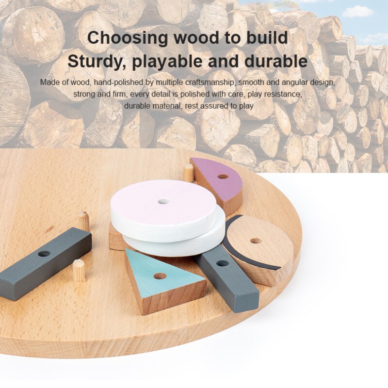 Wooden Children's Puzzle Fun Facial Expression Gam... – Grandado