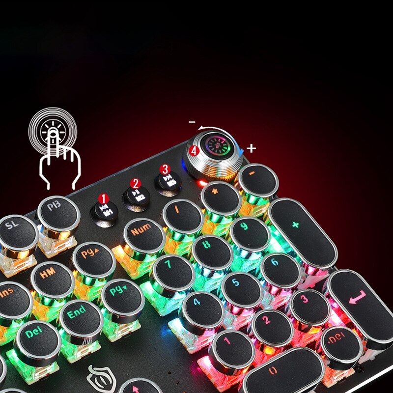 Gaming Mechanical Keyboard, Metal Panel,LED Backli... – Vicedeal