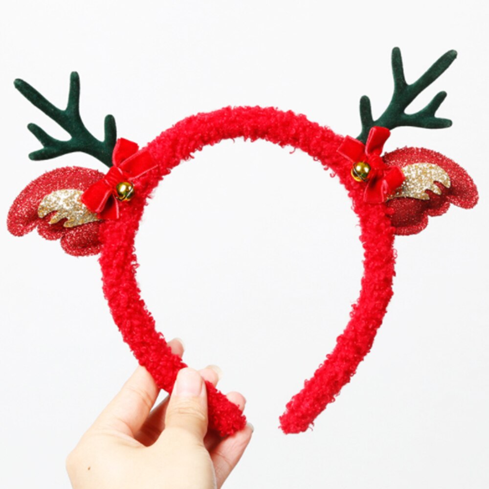 Christmas Reindeer Antlers With Bells Christmas Ha... – Grandado