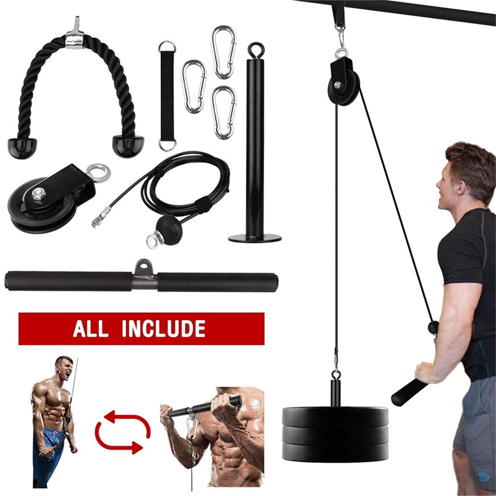 Katrol Kabel Systeem Machine Diy Fitnessapparatuur... – Vicedeal
