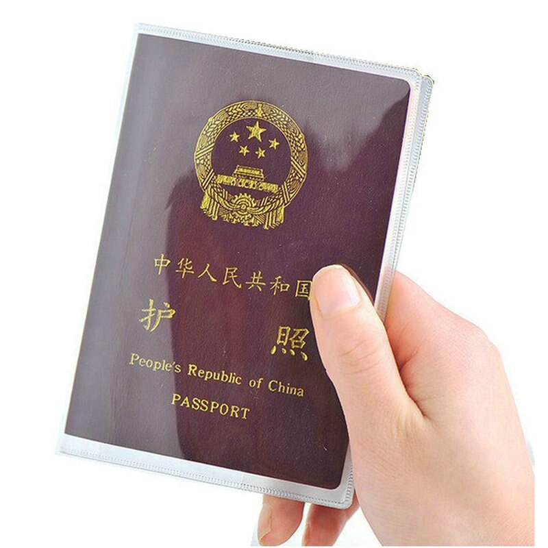 PVC Passport Cover Transparent Passport Cover Case... – Grandado