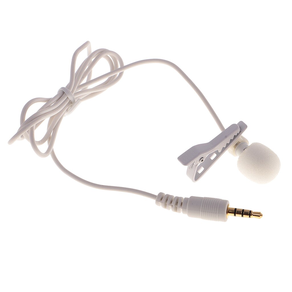 White Lavalier Microphone with Tie Collar Shirt Cl... – Vicedeal
