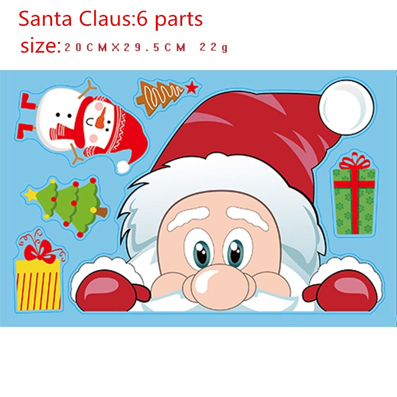 Christmas Wall Stickers Window Glass Wall Decals S... – Grandado