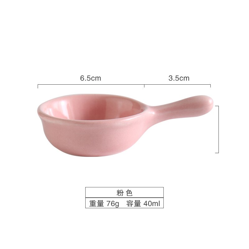 Color Glaze Seasoning Ceramic Hand Dish Soy Sauce ... – Grandado