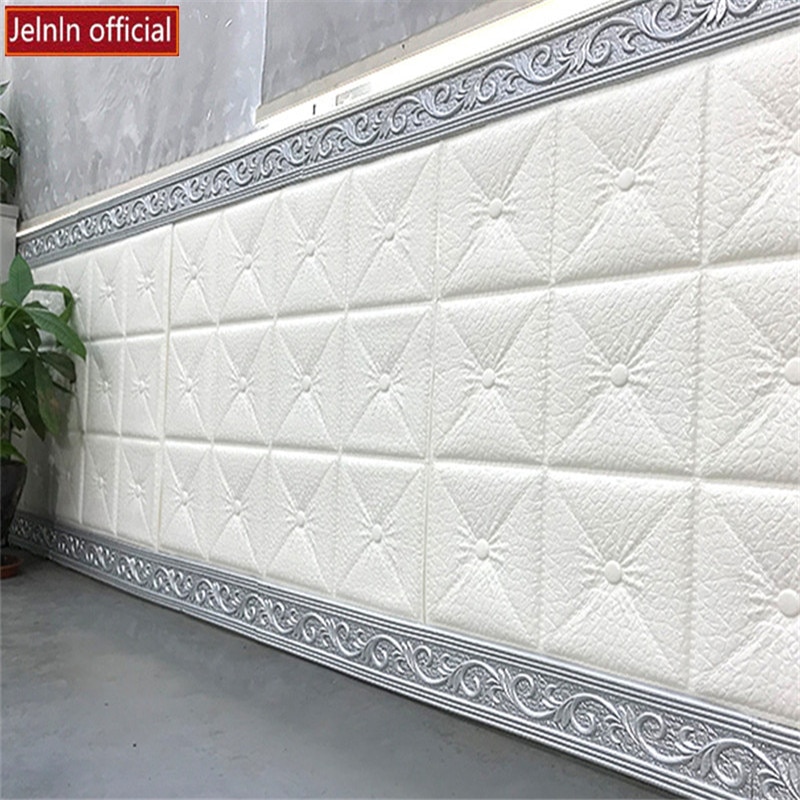3d foam wall stickers self-adhesive skirting frame... – Vicedeal