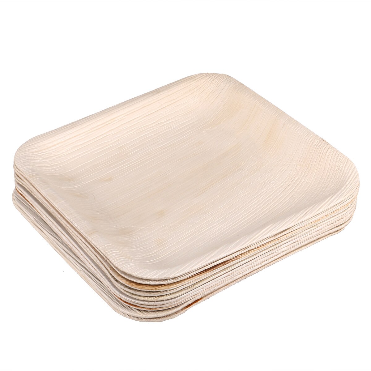 10pcs Disposable Tableware Wooden Plate Dessert Di... – Grandado