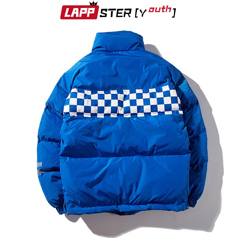 LAPPSTER-Youth Checkerboard Winter Jacket Men Bubb... – Grandado