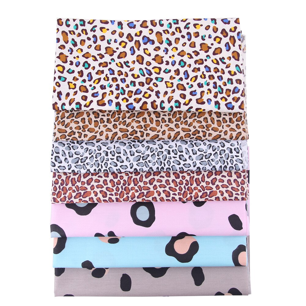 7pcs/Lot,48x48cm/25x25cm leopard Print Series Cott... – Grandado