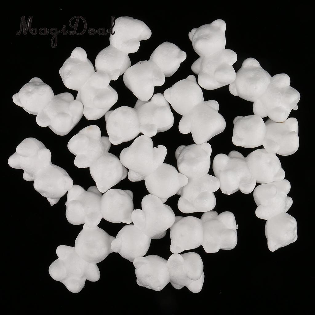 20pcs Bear Shaped Styrofoam Foam Crafts DIY Handma... – Grandado